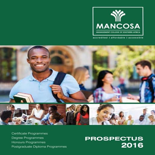 MANCOSA-MID-YEAR-2016-UG-PROPECTUS | PDF