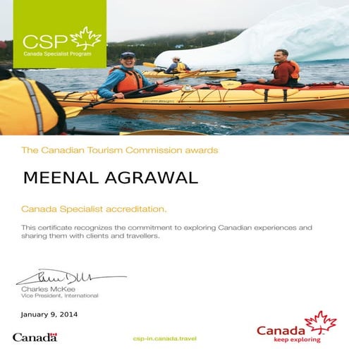 Canada specialist certificate | PDF