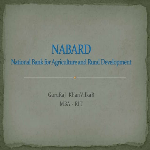 NABARD | PPT