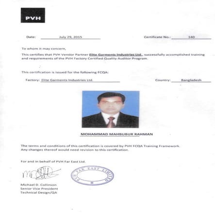 F.C.Q.A Certificate | PDF