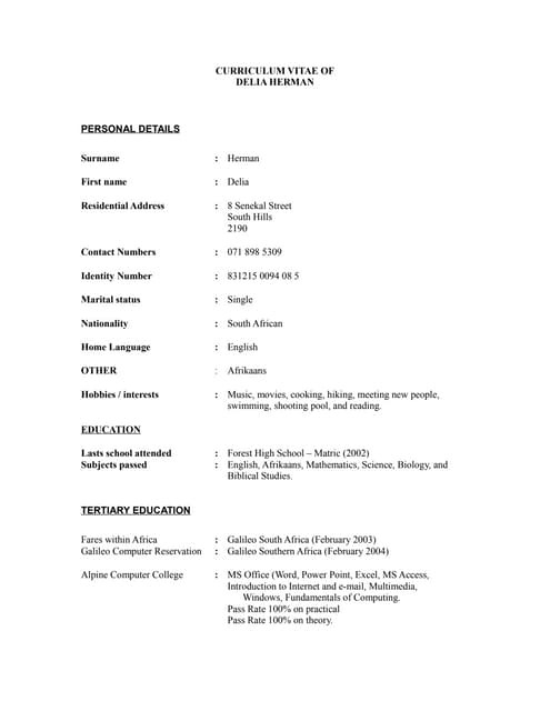 CV Eric Cordero | PDF