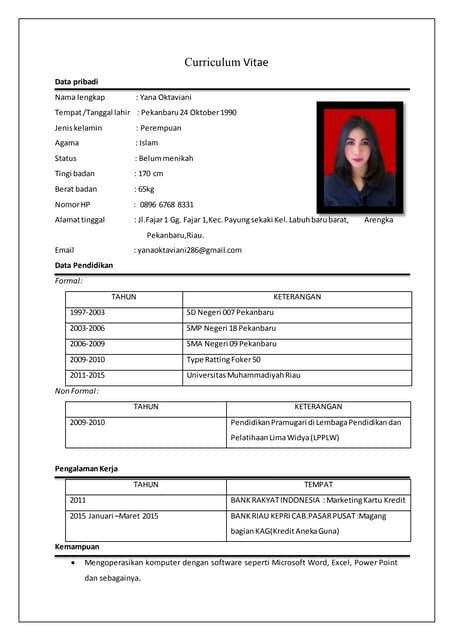 Contoh CV | DOCX