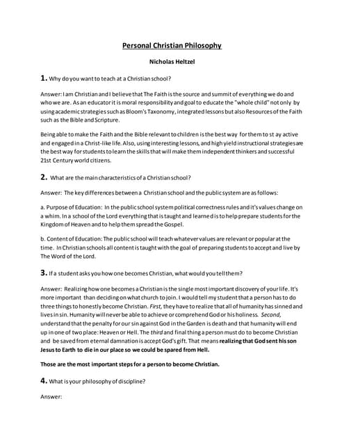 Christian philosophy | PPT | Christianity | Religion & Spirituality