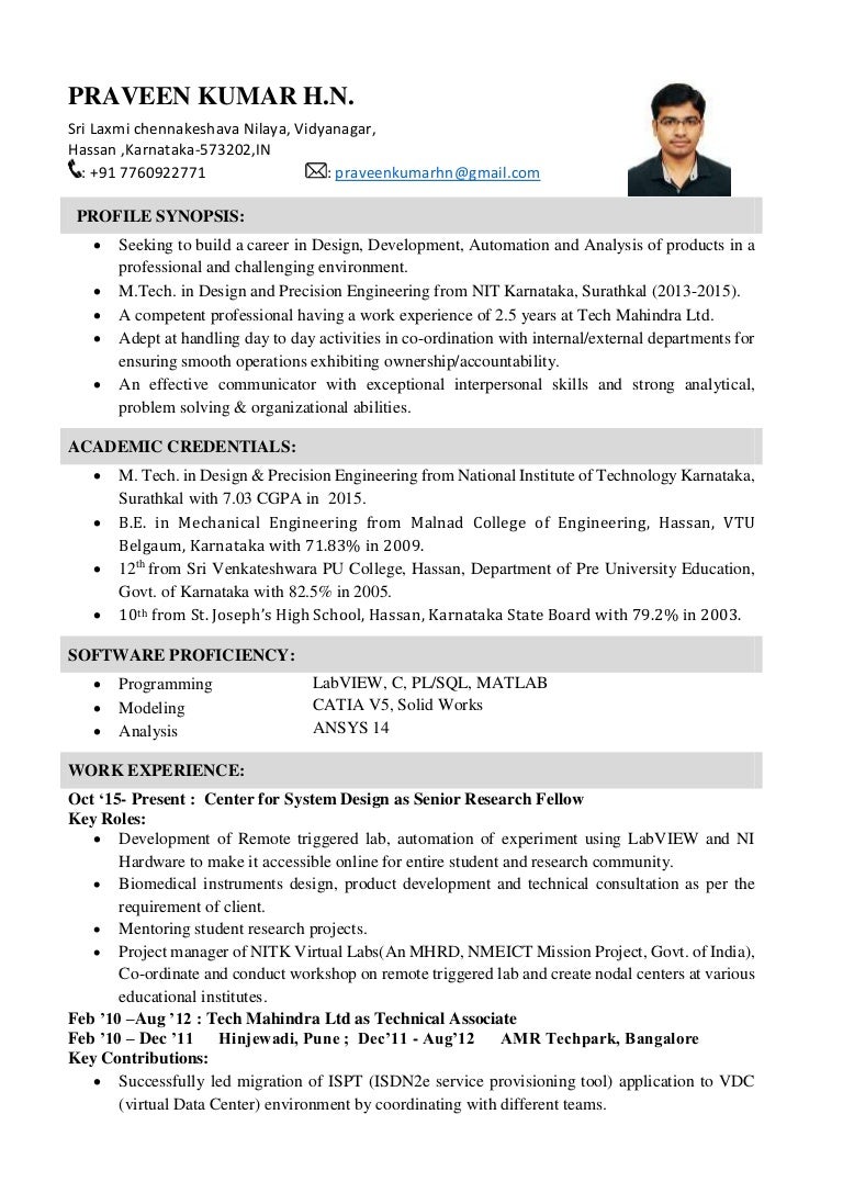 Praveen Resume 31oct