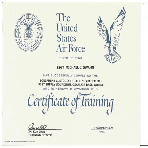 Avionics Technician Training Certificate_Osan | PDF