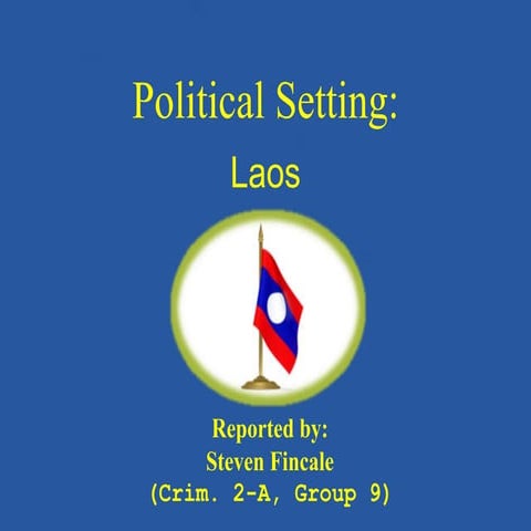 Laos (Political Setting) | PPTX