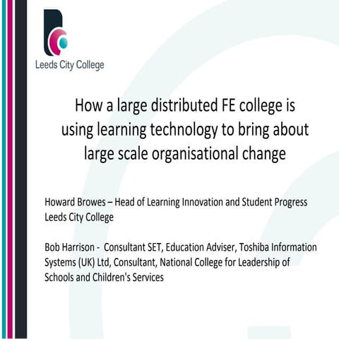 Large-scale curriculum change through technology | PPT
