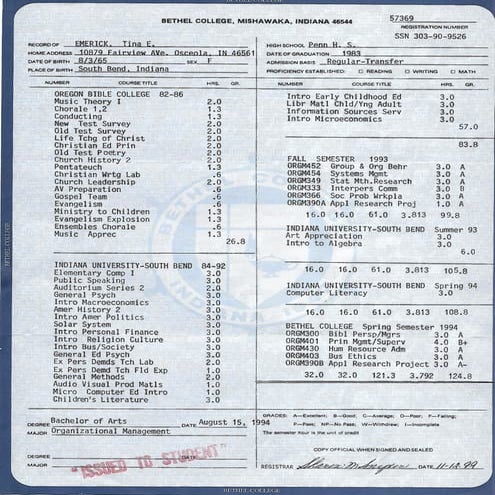 Bethel Transcript - Tina | PDF