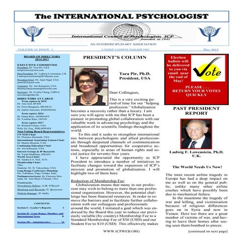 International Psychologist | PDF