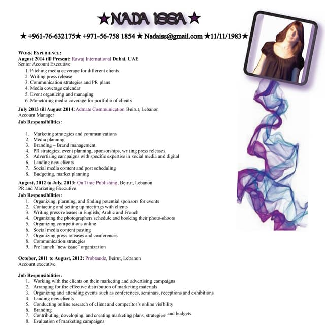 CV-Nada Issa new. | PDF