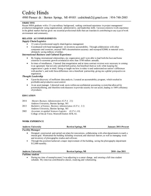 rlc resume may 2015 | PDF