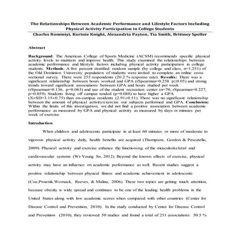 Undergraduate Research Project | PDF