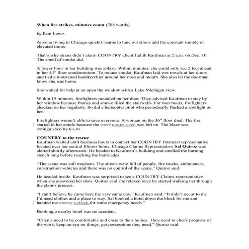 Tram crash news story script | DOCX