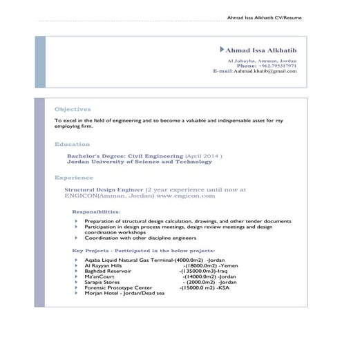 Ahmad Issa Alkhatib cv | PDF