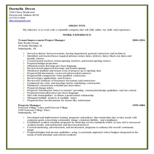 DD Resume 2 | DOCX