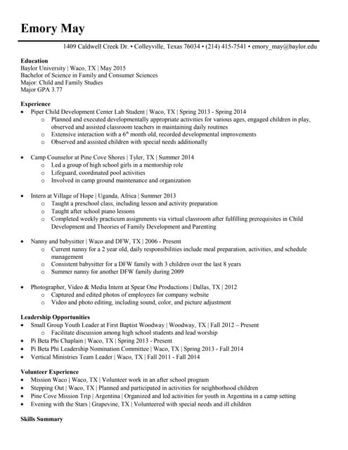 Becky Scott Resume 2015 | DOCX | Professional School | Postgraduate ...