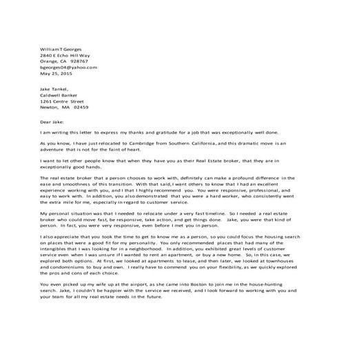 Bill Georges Recommondation | PDF