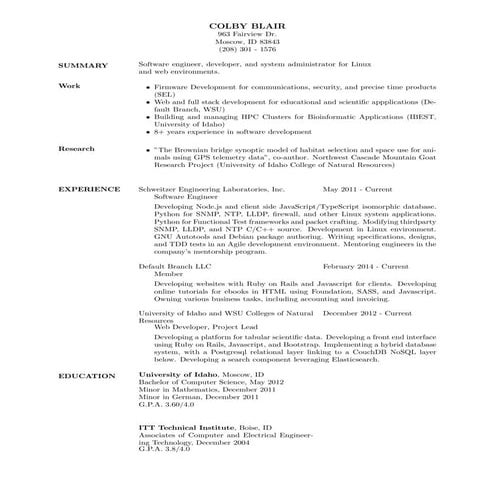 Resume | PDF