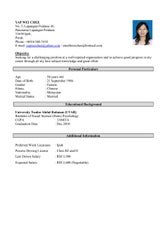 Resume- Chua Jia Jie doc | PDF