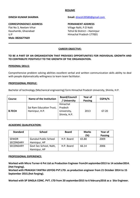 PHANI KUMAR RESUME 0.1 | PDF