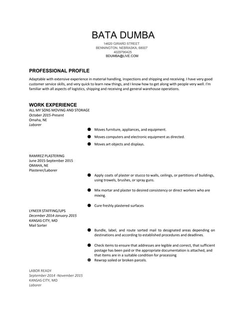 Daniel Rickert Resume | PDF
