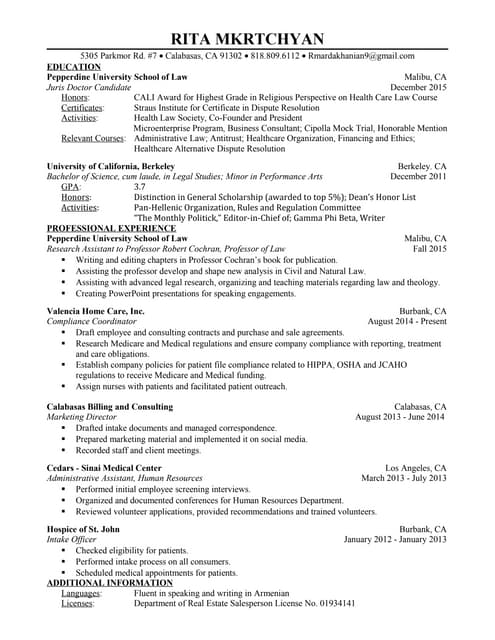 RESUME 2016 | PDF