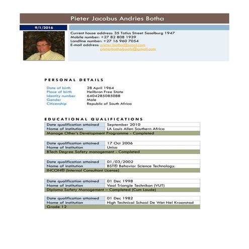 Construction CV | PDF