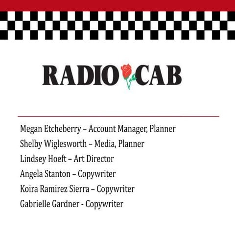 Portfolio Workshop Radio Cab Presentation | PPTX