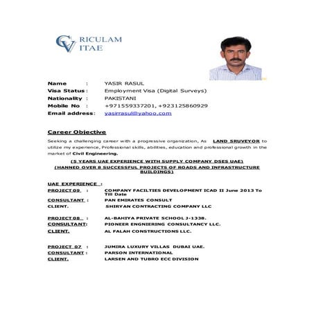 yasir cv | DOCX