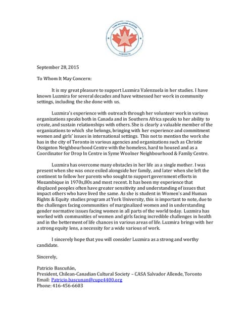 reference letter ndp | PDF