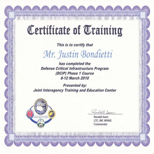 DCIP Certificate | PPT