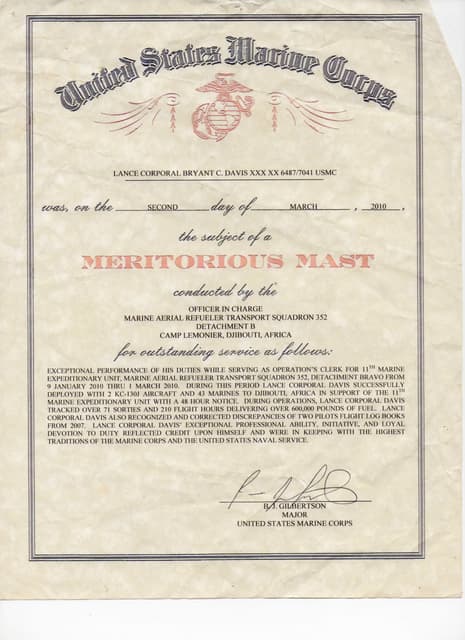 Certificate of Re-Enlistment 2007 | PDF