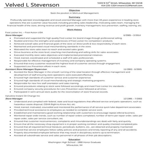 Brent's resume | DOC