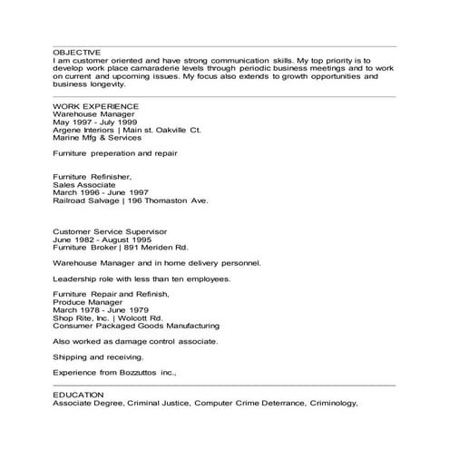 Michael Pease CV | DOC