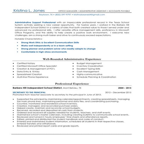 Kristina L. Jones Resume | PDF