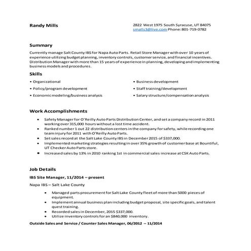 Resume Randy | PDF