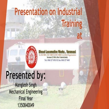 Presentation on Industrial Training | PPTX