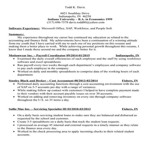 Misty Koch Resume | DOC