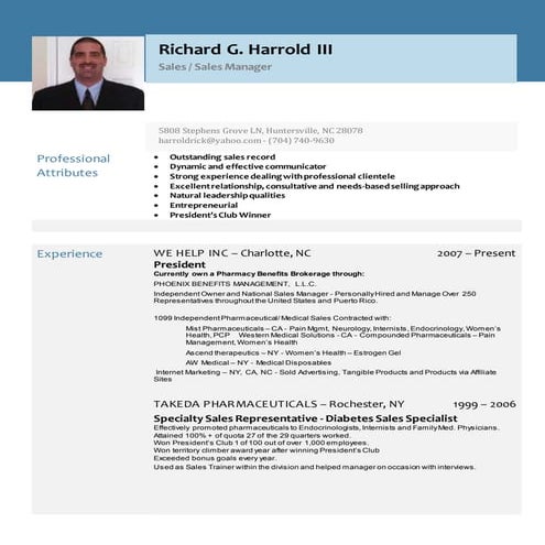 Richard Harrold Resume 2017 | DOCX