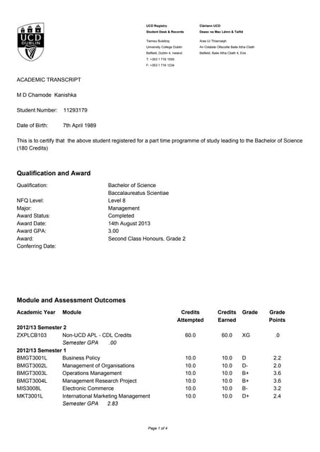 certificates and transcripts | PDF