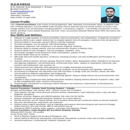 Doctor - Fully Editable ATS Resume Template.docx