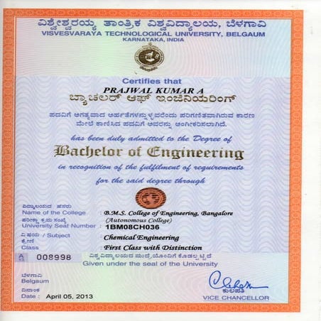 degree certificate | PDF