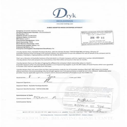 B-BBEE Level 1 | PDF