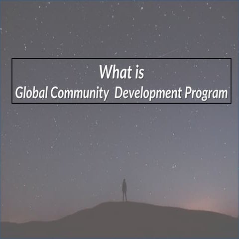 What is GCDP | PDF