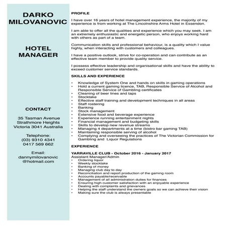 Darko Milovanovic Resume1 | PDF