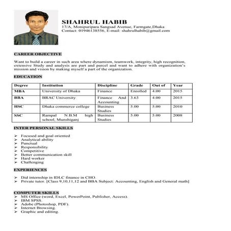 CV of Raisa Tamanna Khan | DOCX