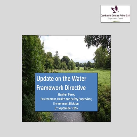 SPC Water Framework Directive_Final | PPT