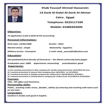 Ehab Youssef Ahmed Hassanein | PDF