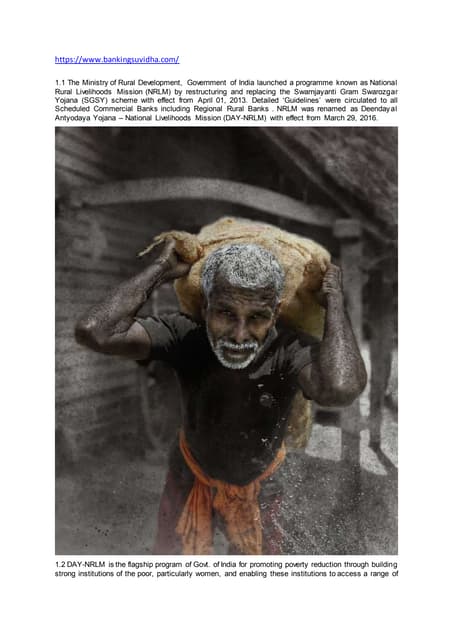 National Rural Livelihood Mission (NRLM) : An Overview | PPTX ...