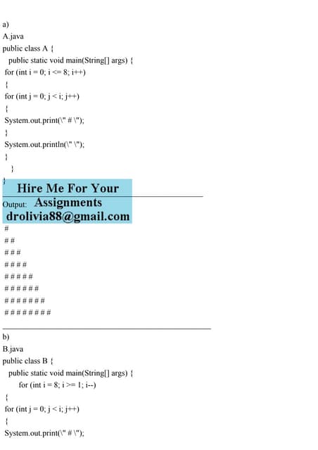 Nested For Loops and Class Constants in Java | PPTX